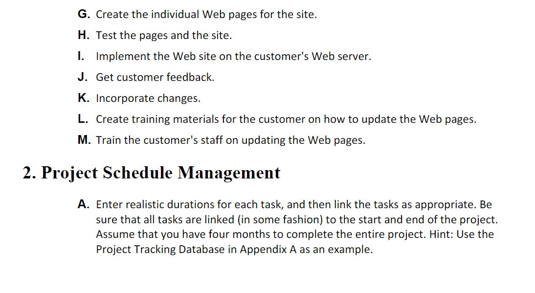 You Should use Microsoft Project Professional | Chegg.com