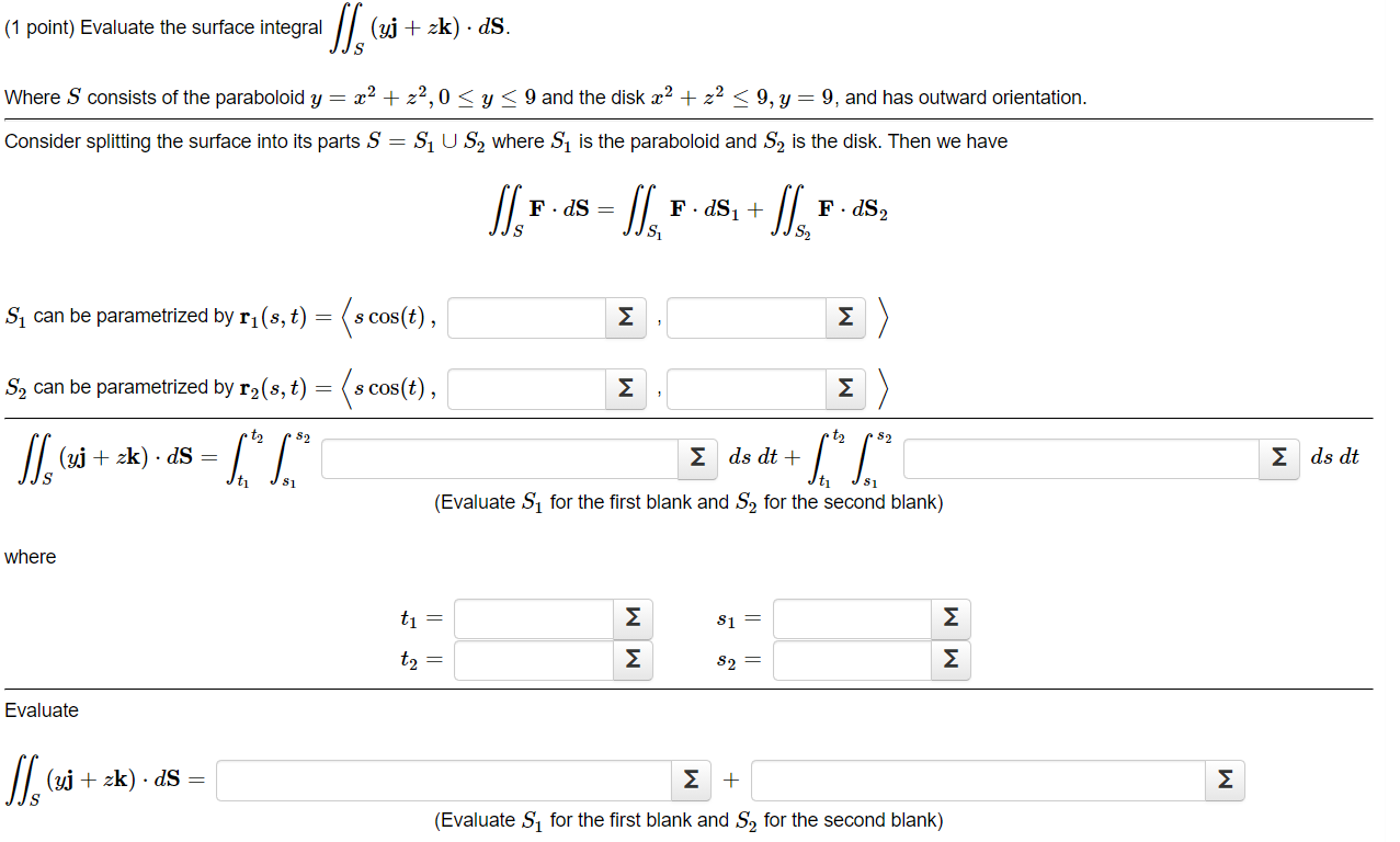 Solved Evaluate the surface integral | Chegg.com