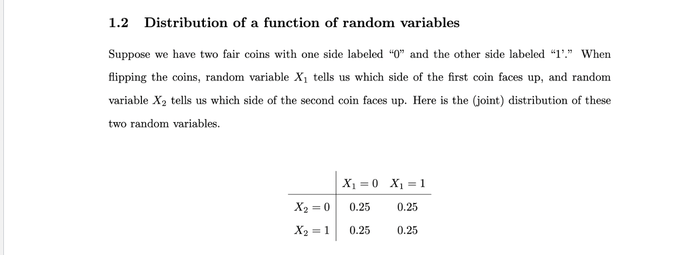 Solved 1.2 Distribution of a function of random variables | Chegg.com