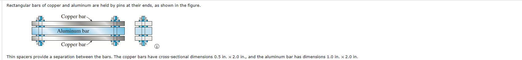 Solved Rectangular bars of copper and aluminum are held by | Chegg.com