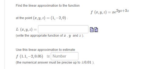 Solved Find the linear approximation to the function | Chegg.com