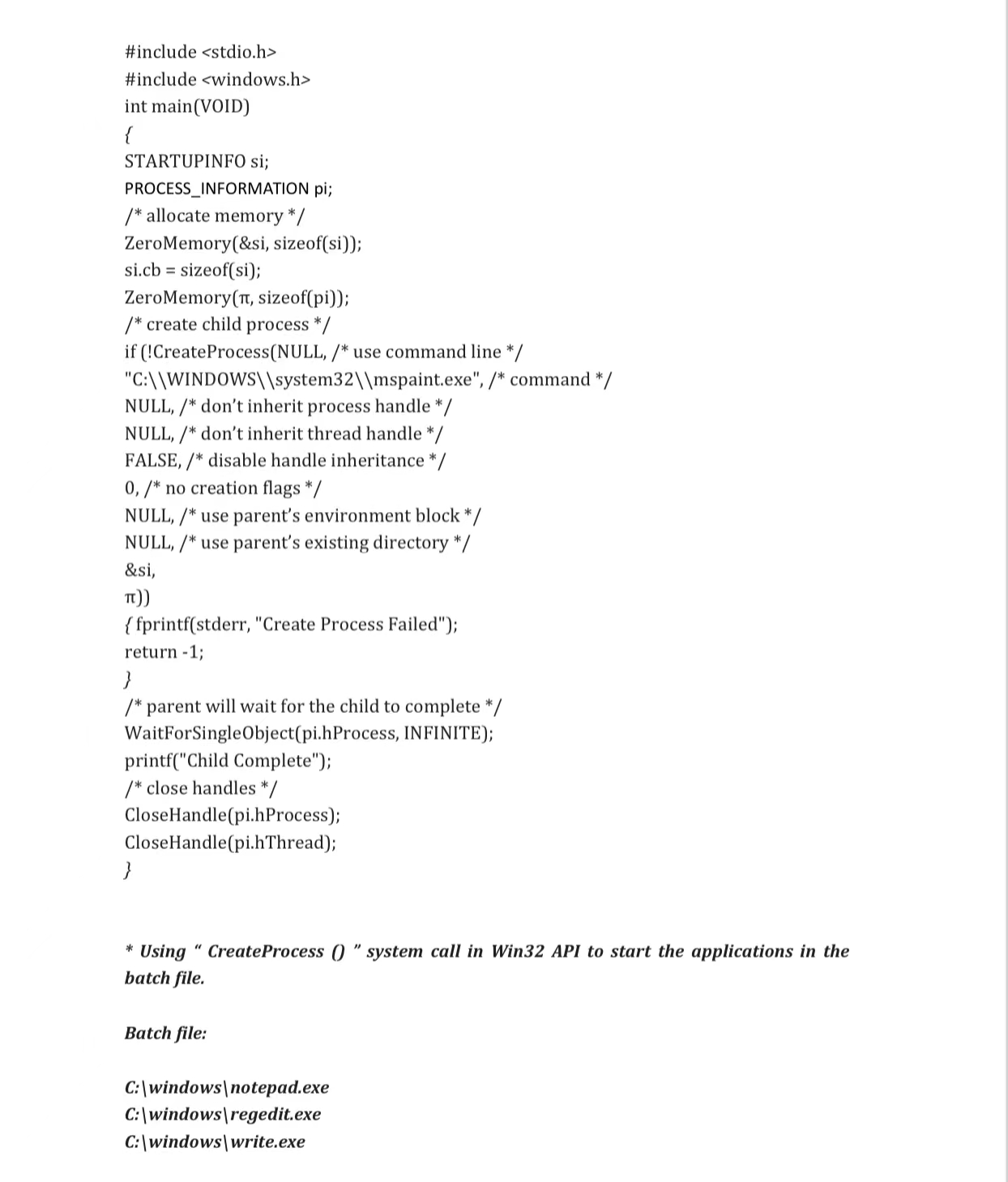 Solved Include Include Int Mainvoid Startupinfo 