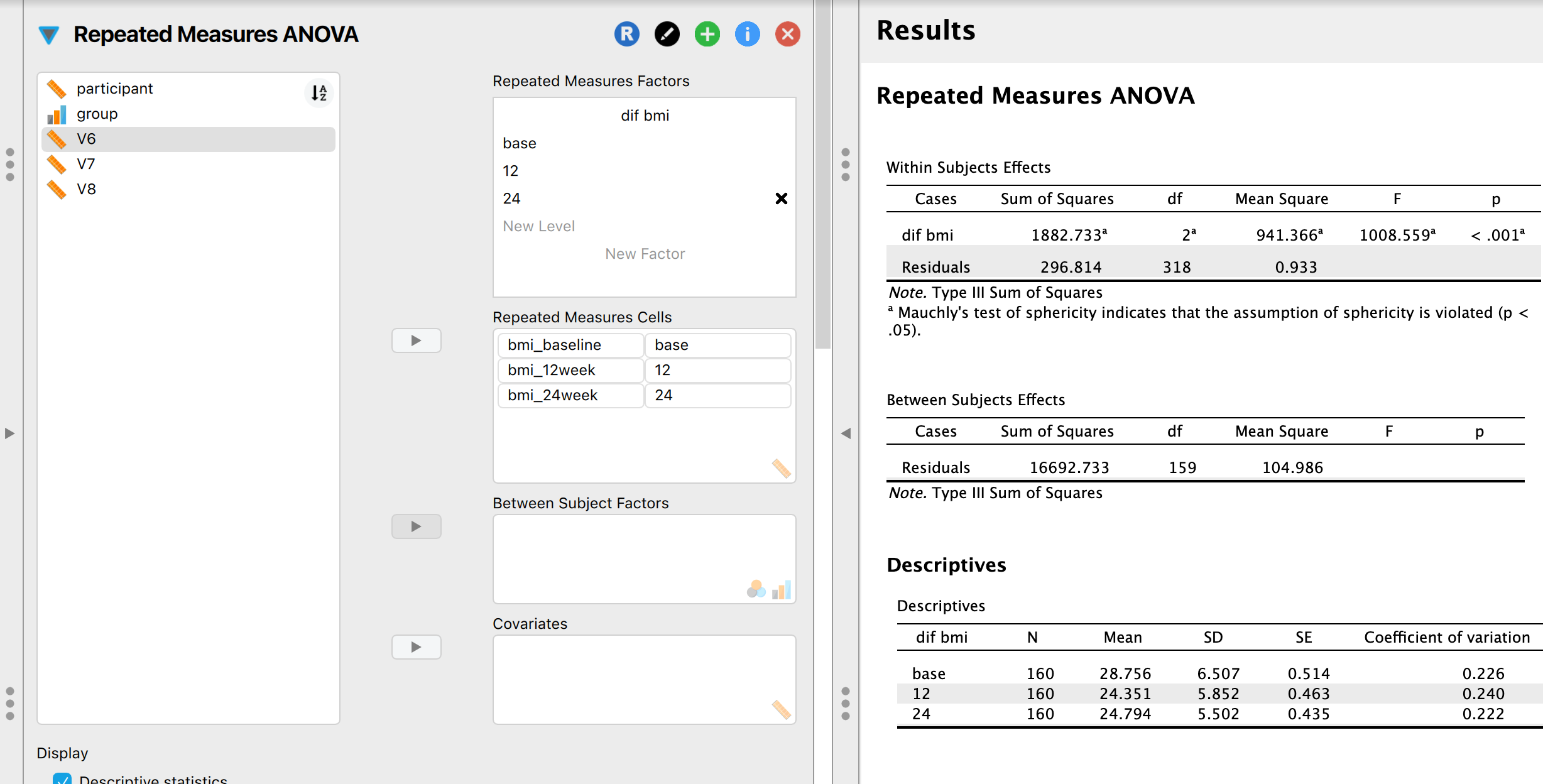 Solved Repeated Measures ANOVA R Results Repeated Measures | Chegg.com