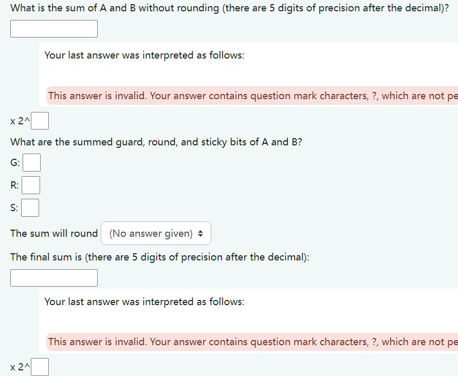 Solved Add the two numbers A and B ﻿together:A: 1.00001×25B: | Chegg.com