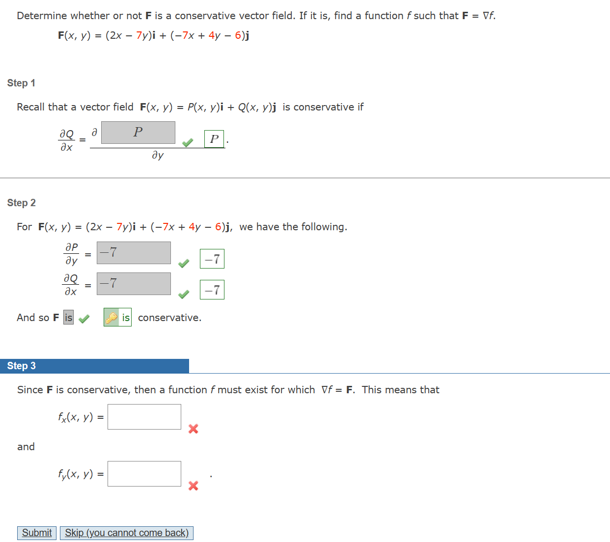 Solved Determine whether or not F ﻿is a conservative vector | Chegg.com