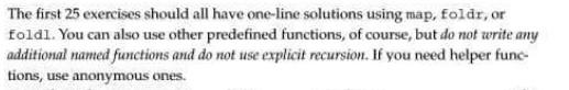 Solved The first 25 exercises should all have one-line | Chegg.com