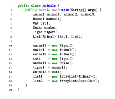 Solved A4. Given the following class diagram, interfaces and | Chegg.com