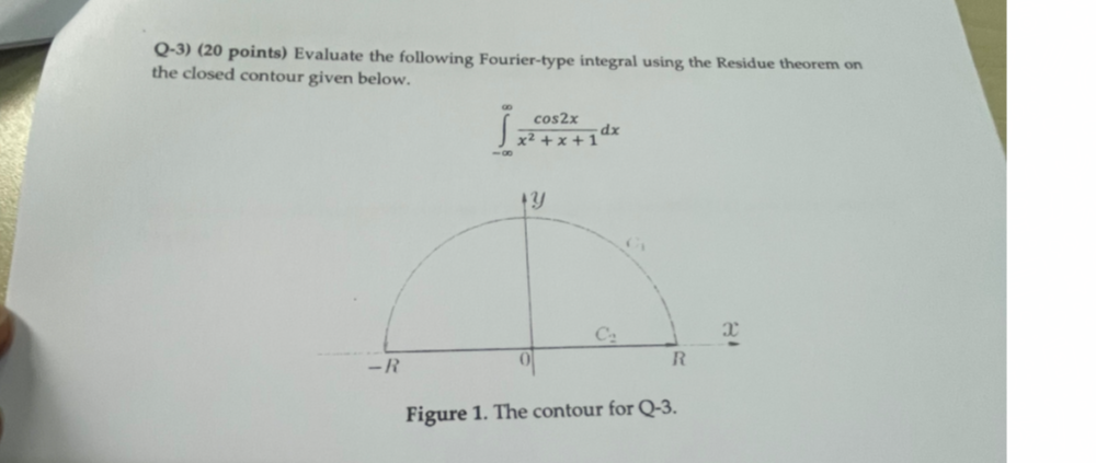 Solved Q-3) (20 points) Evaluate the following Fourier-type | Chegg.com
