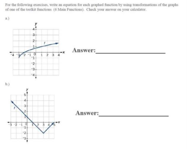Solved For The Following Exercises Write An Equation For