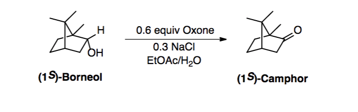 Solved This experiment is the Green Oxidation of (S)-Borneol | Chegg.com