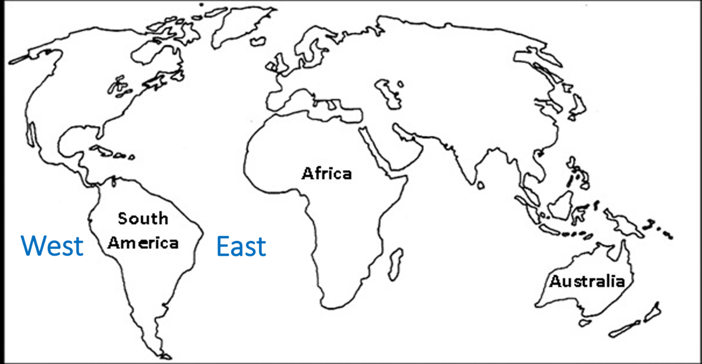 Solved At one point in time, the continents of South America | Chegg.com