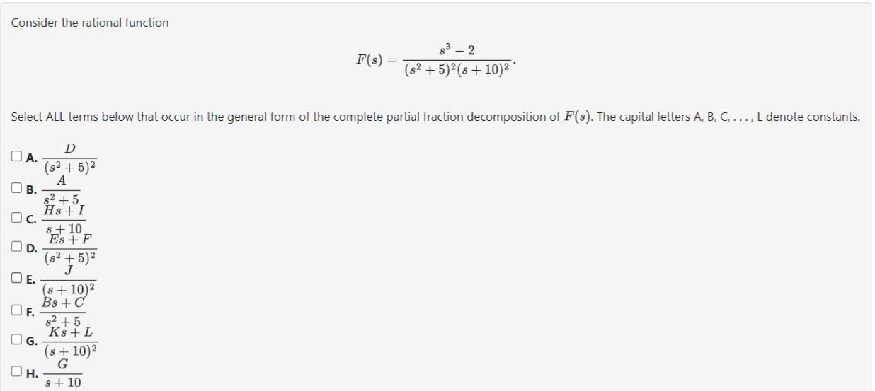 Solved Consider the rational function | Chegg.com