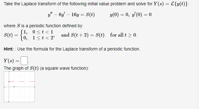 Solved Take the Laplace transform of the following initial | Chegg.com