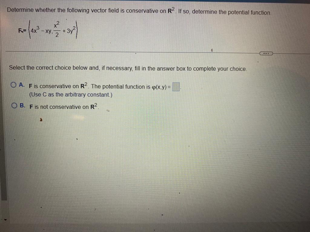 Solved Determine whether the following vector field is | Chegg.com