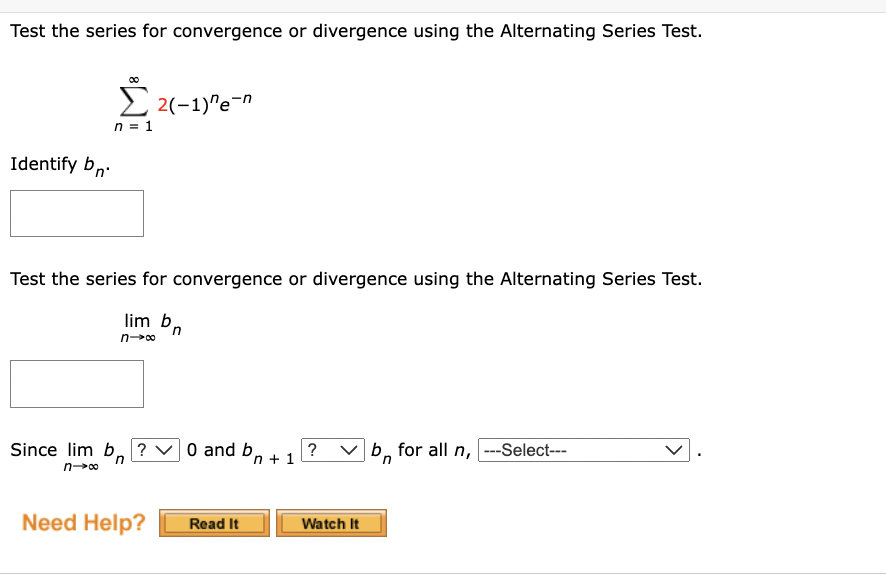 Solved Test the series for convergence or divergence using | Chegg.com