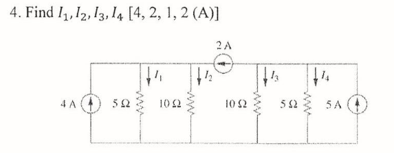 Solved 4. Find I1,I2,I3,I4[4,2,1,2 (A) ] | Chegg.com