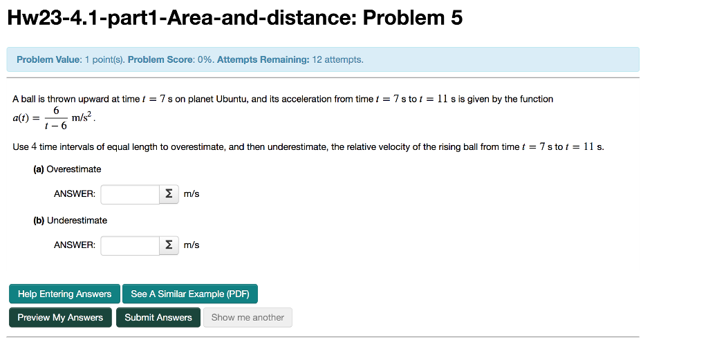 Solved Hw23-4.1-part1-Area-and-distance: Problem 3 Problem | Chegg.com