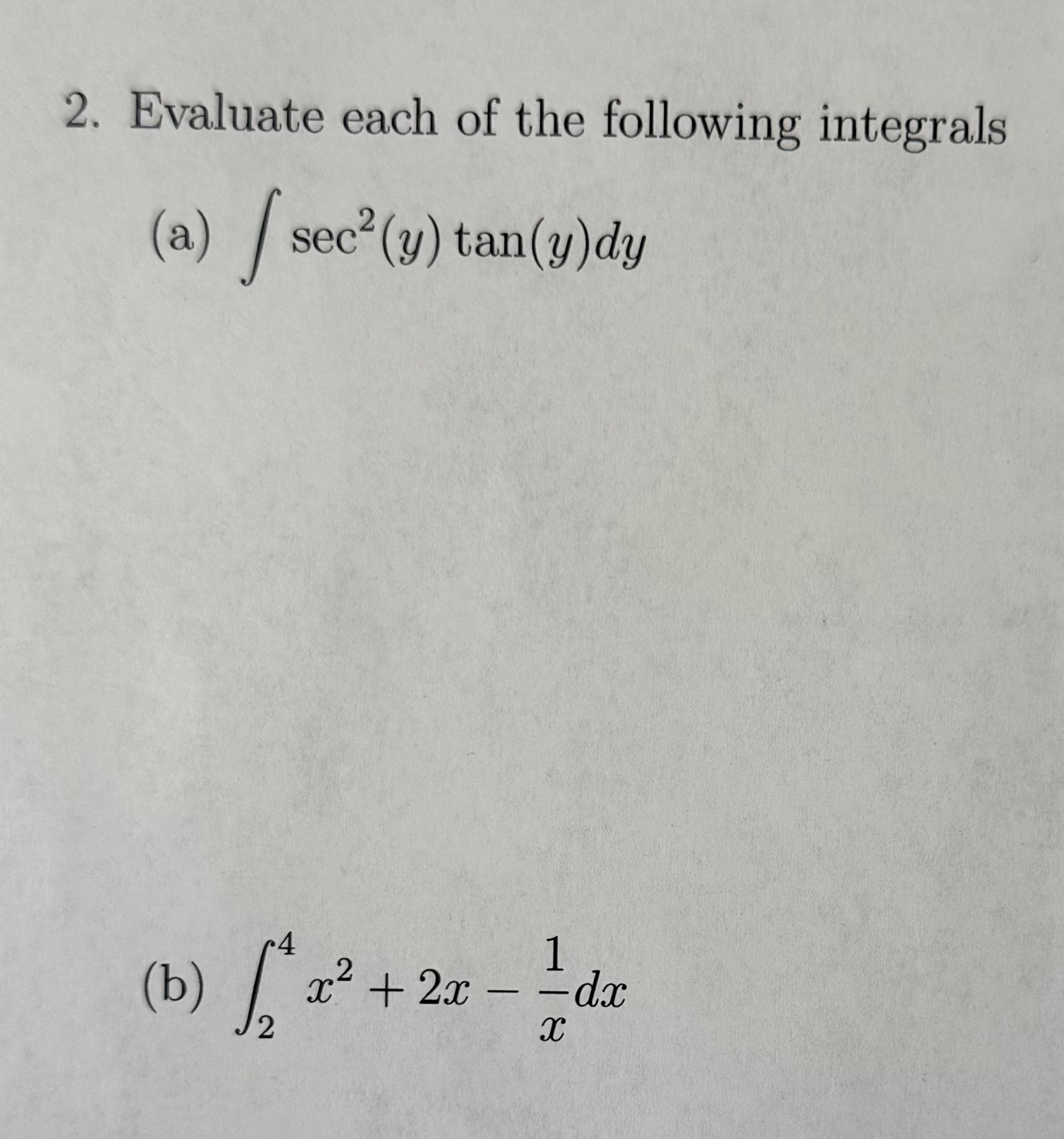 Solved Evaluate each of ﻿the following | Chegg.com