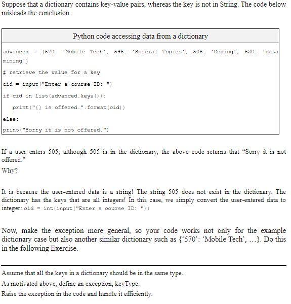 Suppose that a dictionary contains key-value pairs, | Chegg.com