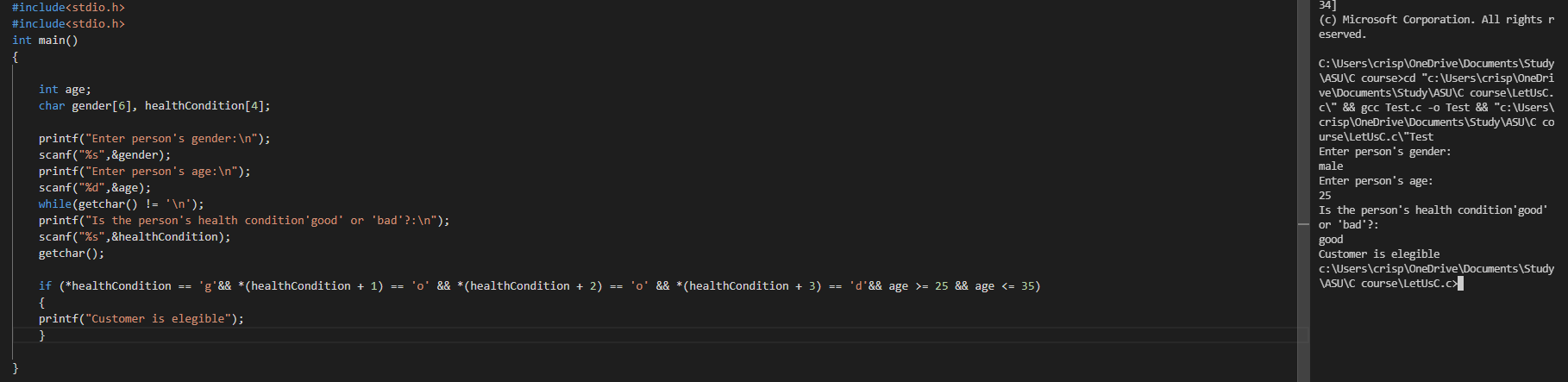 Solved Hi there, I am writing a code that based on | Chegg.com