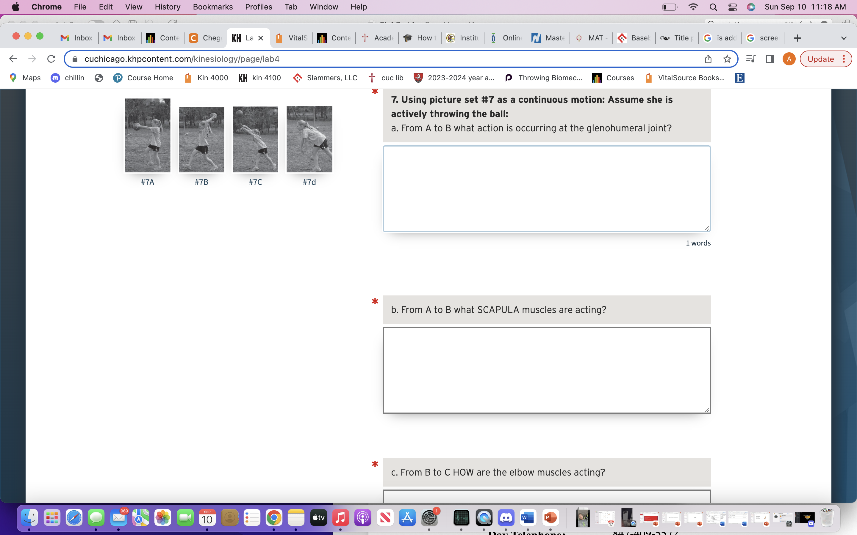 Solved 7. Using picture set \#7 as a continuous motion: | Chegg.com