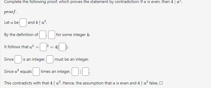 Solved Complete the following proot, which proves the | Chegg.com