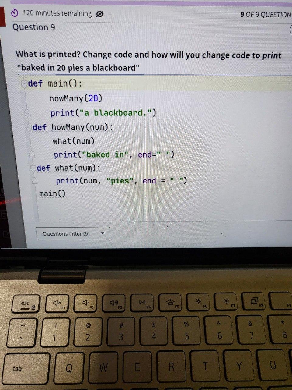 Solved What is printed? Change code and how will you change | Chegg.com