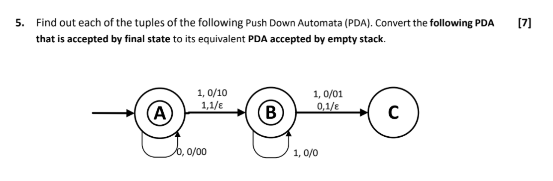 Solved [7] 5. Find out each of the tuples of the following | Chegg.com