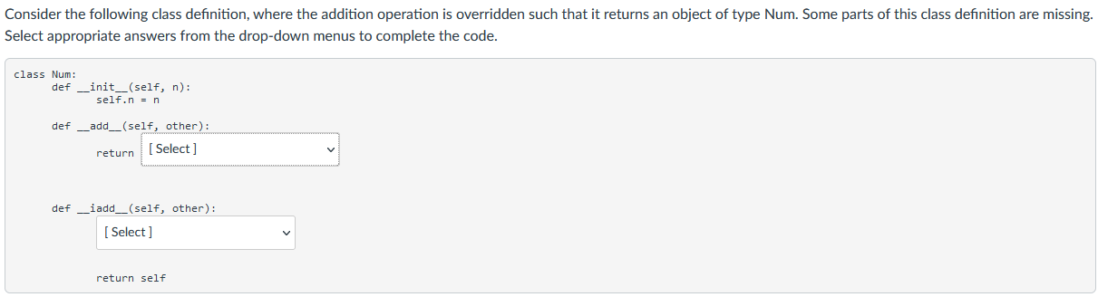 Solved Consider the following class definition, where the | Chegg.com