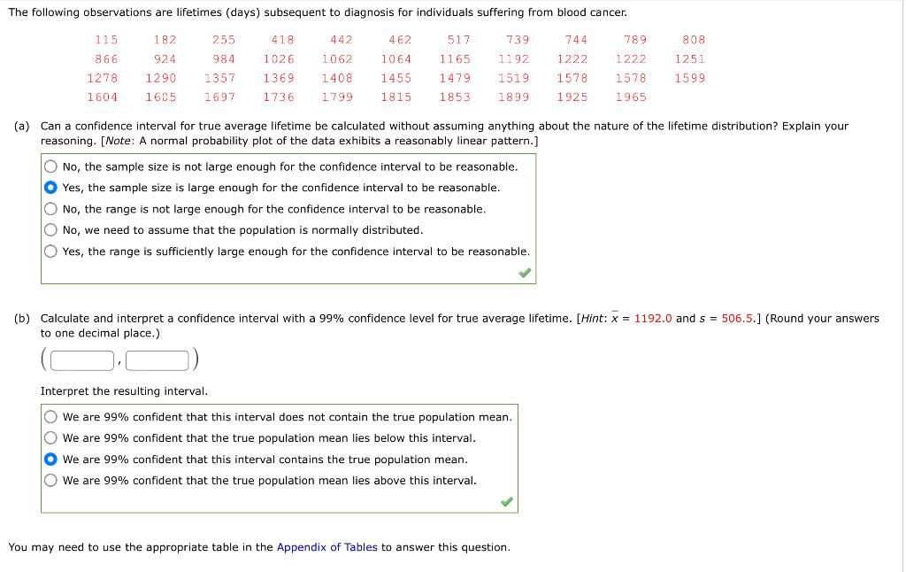 Solved (b) Calculate and interpret a confidence interval | Chegg.com