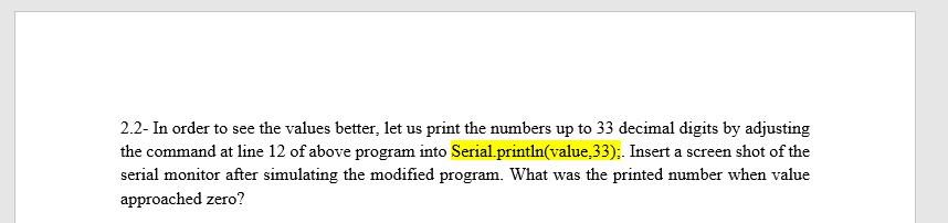 Solved Q.2) Use TinkerCAD to write and simulate below | Chegg.com