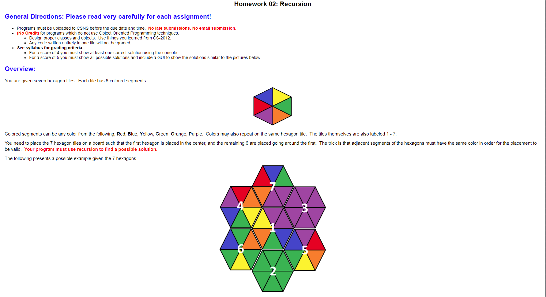 Homework 02 Recursion General Directions Please 
