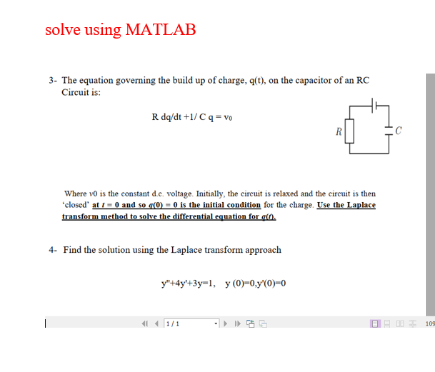 Solved solve using MATLAB 3- The equation governing the | Chegg.com
