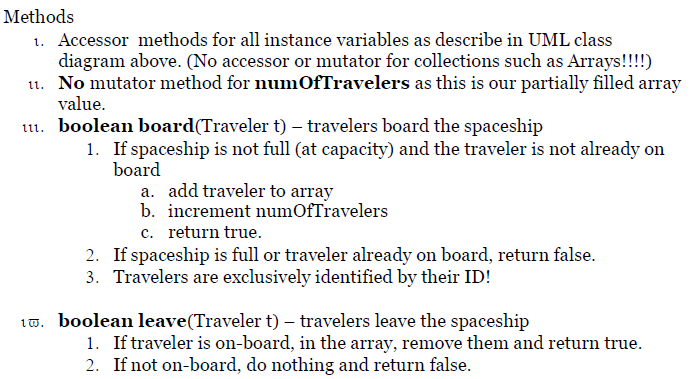 Solved Java: Please help with the SpaceShip class. I already | Chegg.com