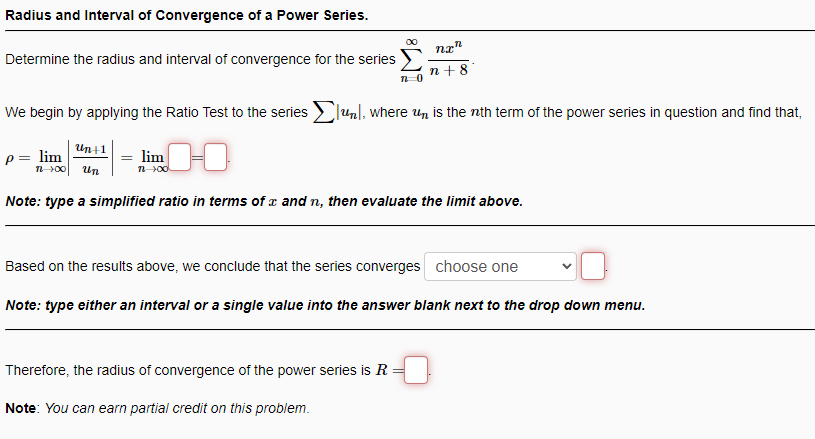 Solved Radius and Interval of Convergence of a Power Series. | Chegg.com