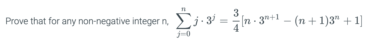 Solved n 3 Prove that for any non-negative integer n, Dj-zi | Chegg.com