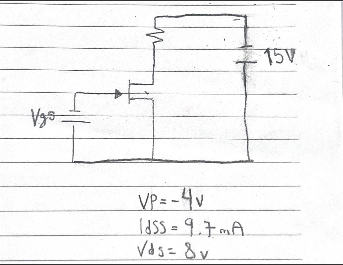 Solved Considering the circuit, solve for voltage gate | Chegg.com