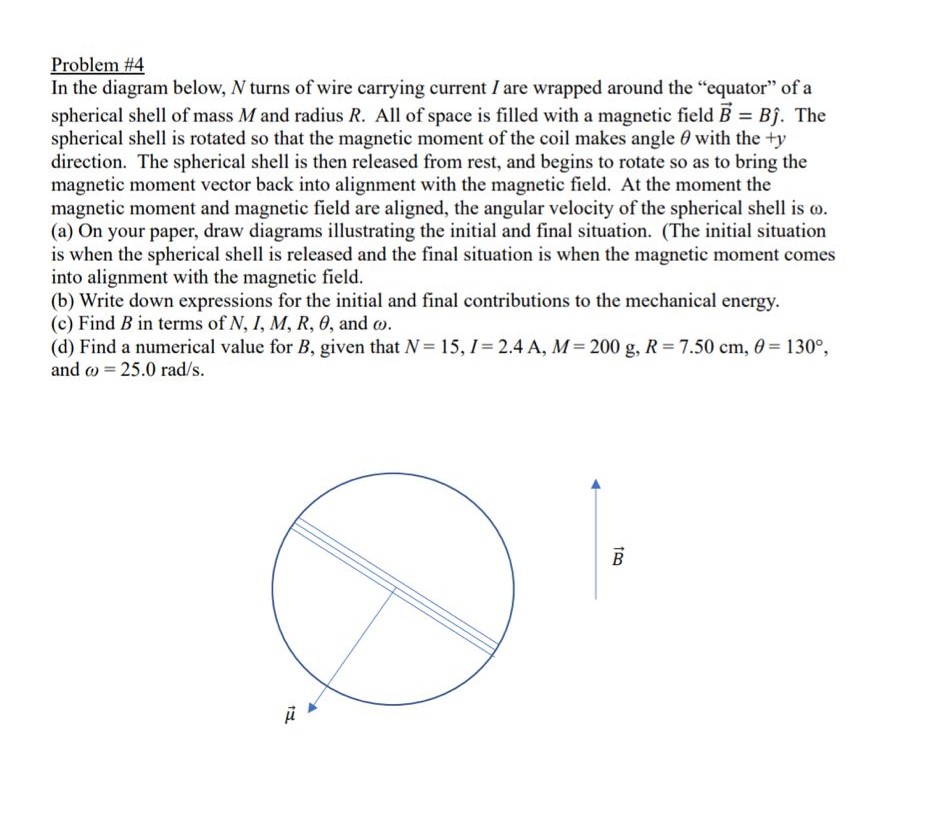 Solved Problem \#4 In the diagram below, N turns of wire | Chegg.com