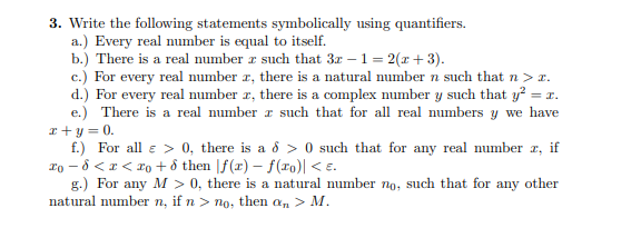 Solved 3. Write the following statements symbolically using | Chegg.com