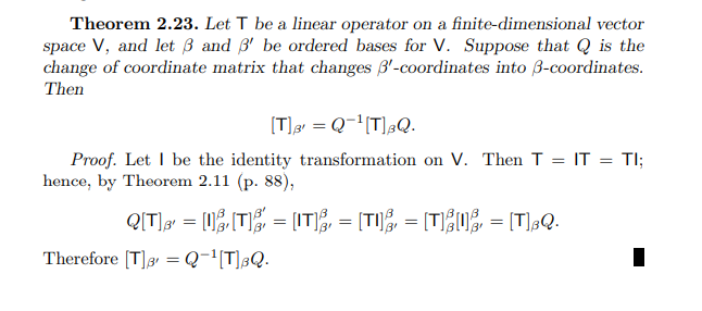 Solved Theorem 2.23. Let T be a linear operator on a | Chegg.com