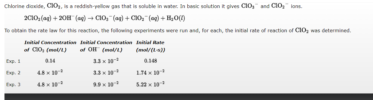 Solved Chlorine dioxide, C1O2, is a reddish-yellow gas that | Chegg.com