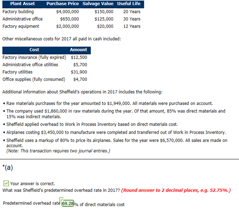 Solved *Problem 4-32 (Part Level Submission) Sheffield | Chegg.com