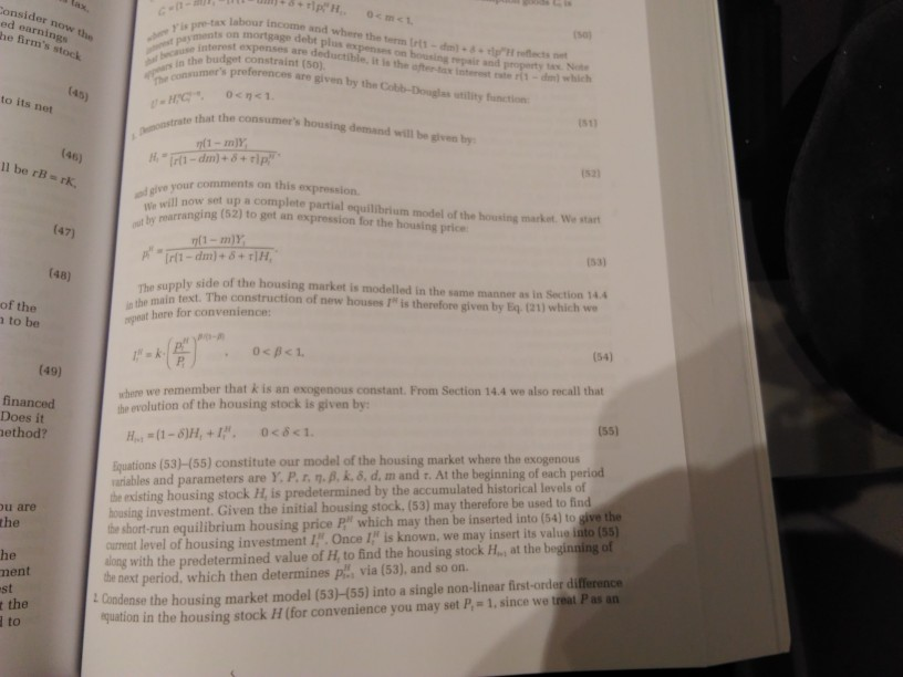 In this exercise we will extend our model of the | Chegg.com