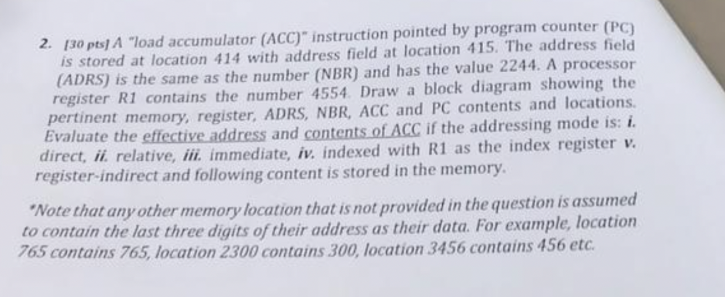 Solved is stored at location 414 ﻿with address field at | Chegg.com