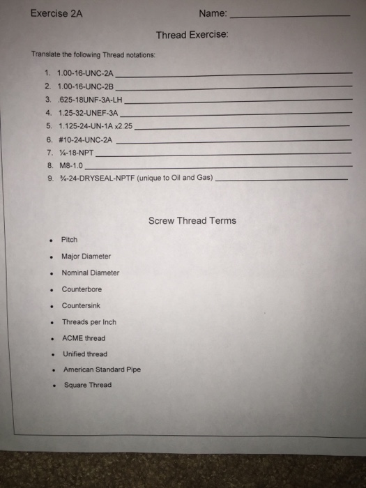 Solved Translate the following Thread notations: | Chegg.com