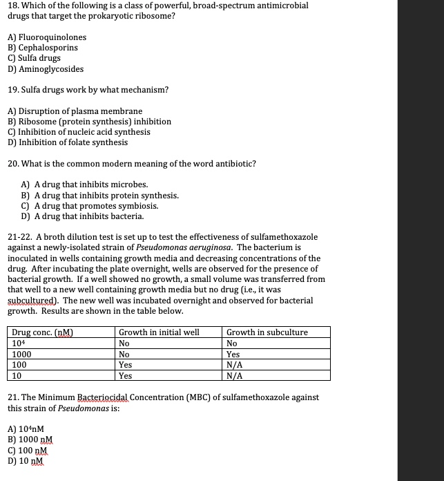 Solved 18. Which of the following is a class of powerful, | Chegg.com