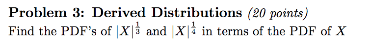 Problem 3: Derived Distributions (20 points) Find the | Chegg.com