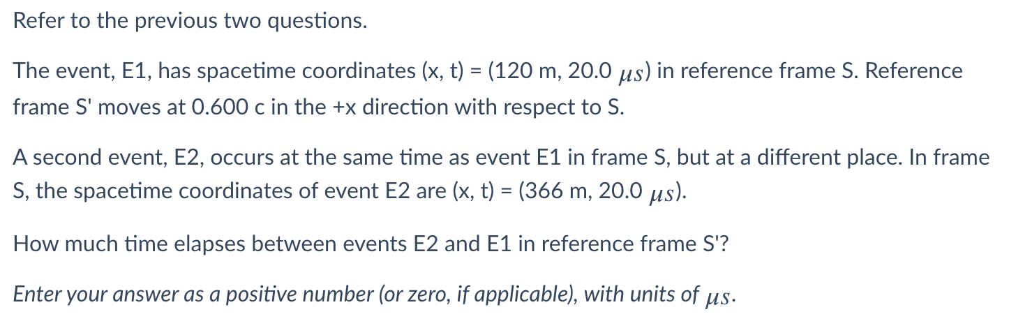 Solved Refer to the previous two questions. The event, E1, | Chegg.com