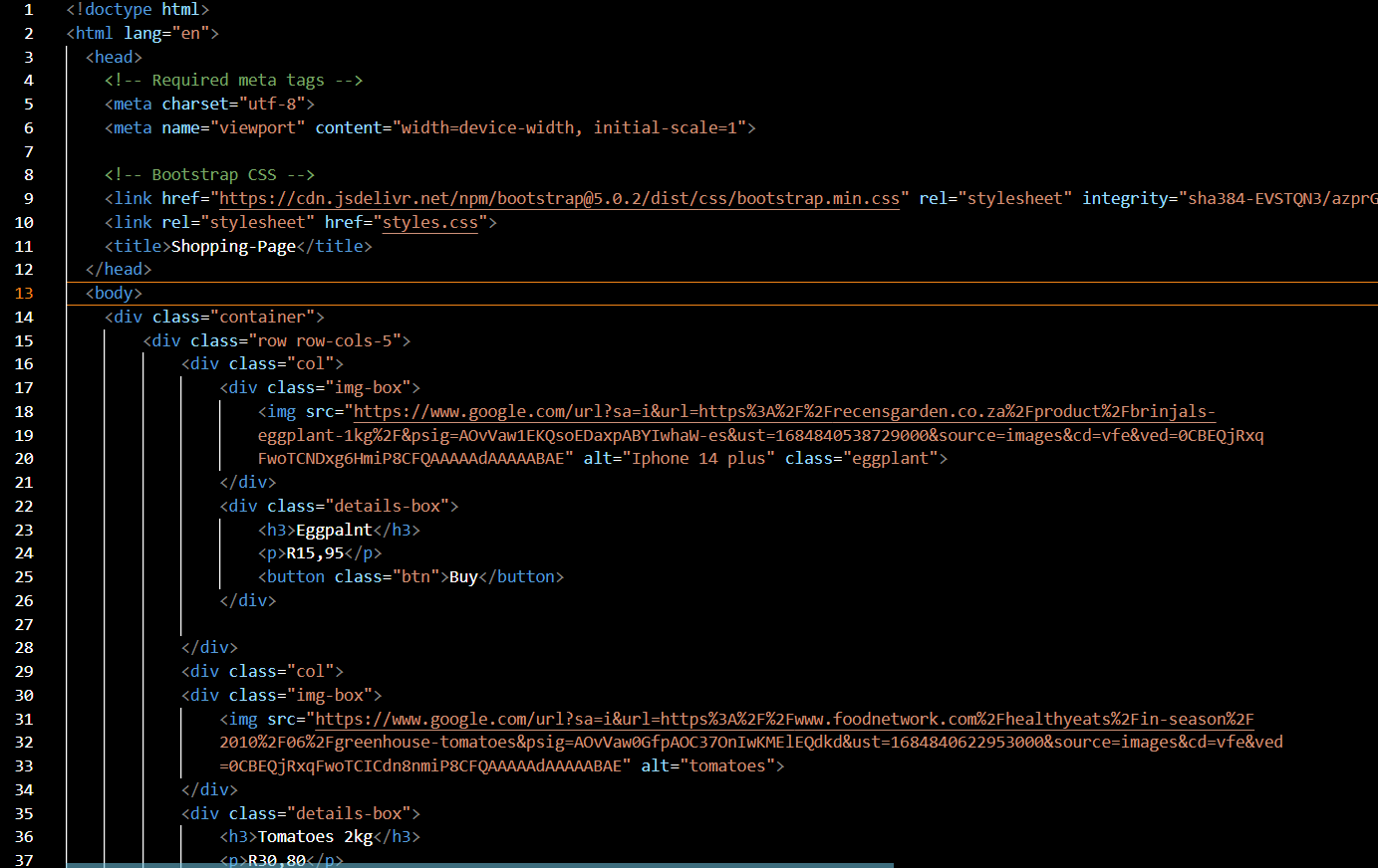 Solved Why is it that when I run the code my images don't | Chegg.com