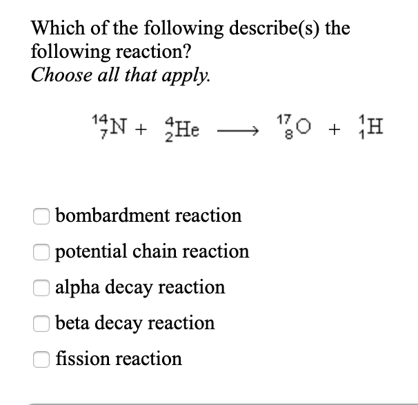 Solved Which of the following describe(s) the following | Chegg.com